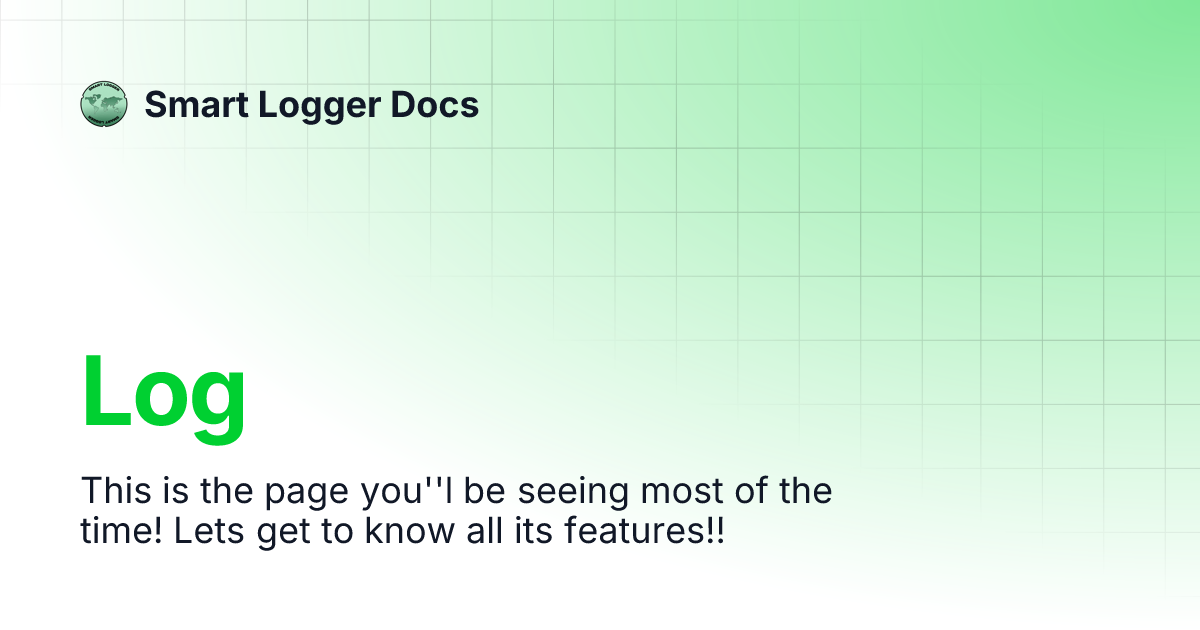 Log | Smart Logger Docs